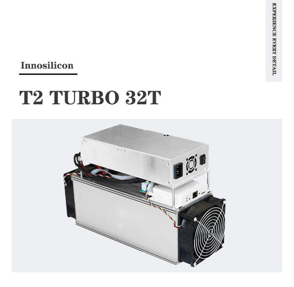 2200W BTC Innosilicon Asic Miner T2 Turbo 32T All In One Design