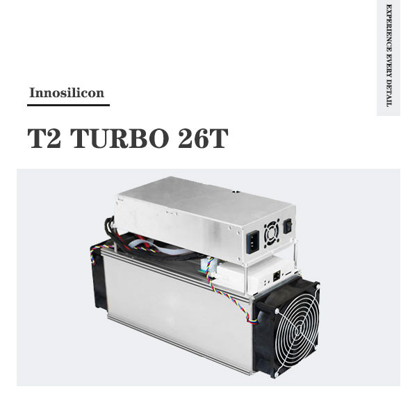 SHA 256 Innosilicon T2 Turbo 26t 2100W 9kg Strong Heat Dissipation